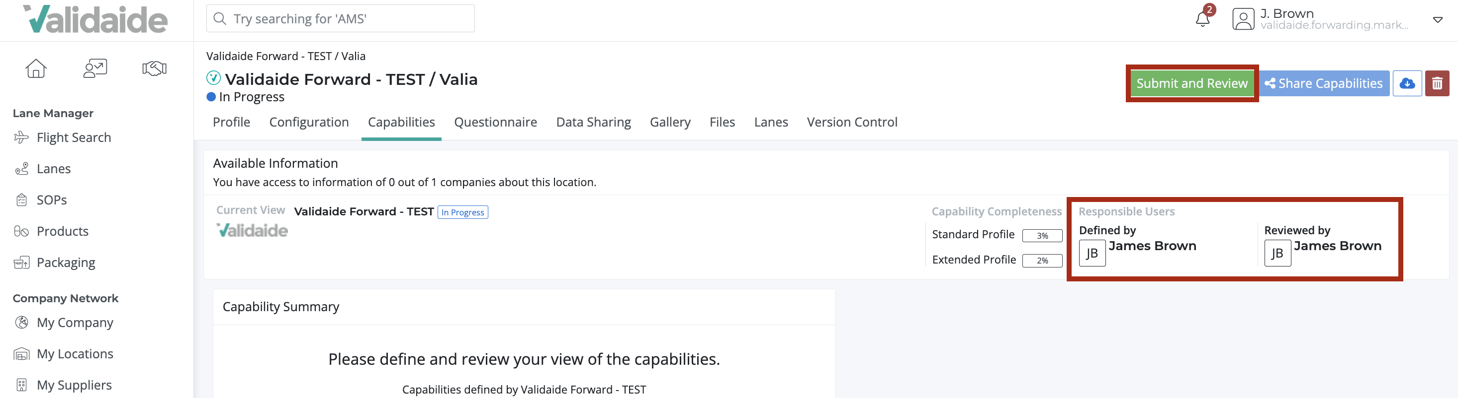 Define and Modify Capabilities in the Questionnaire – Validaide Help Center