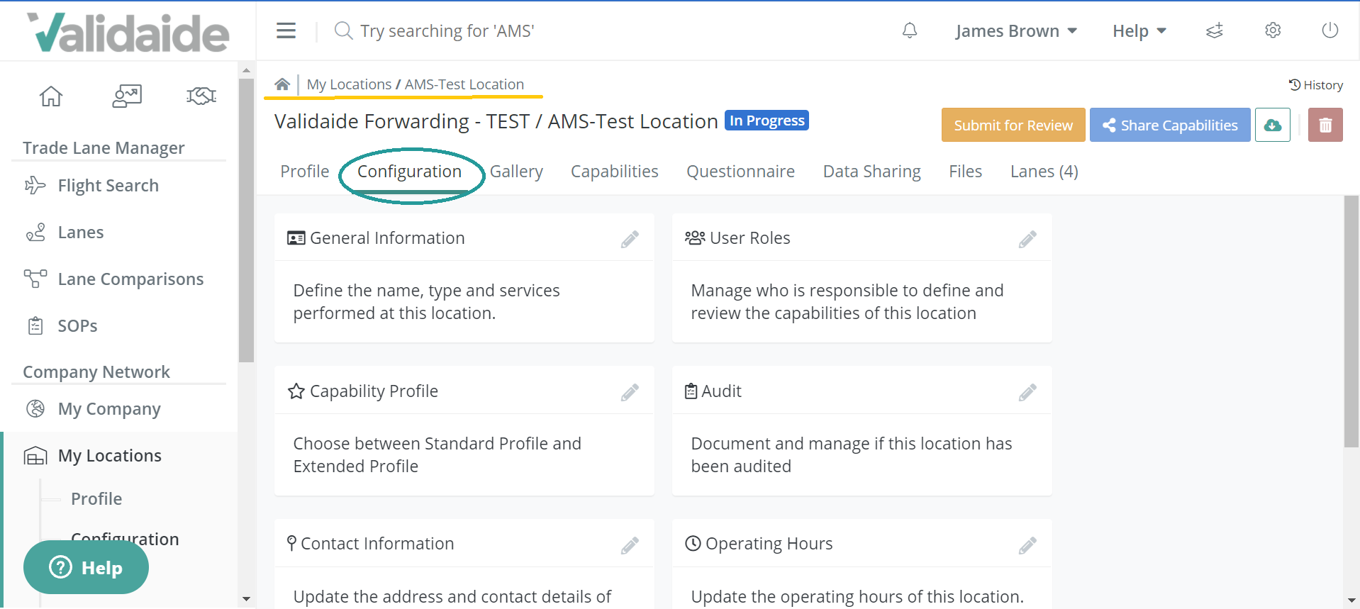 Setting up company locations – Validaide Help Center