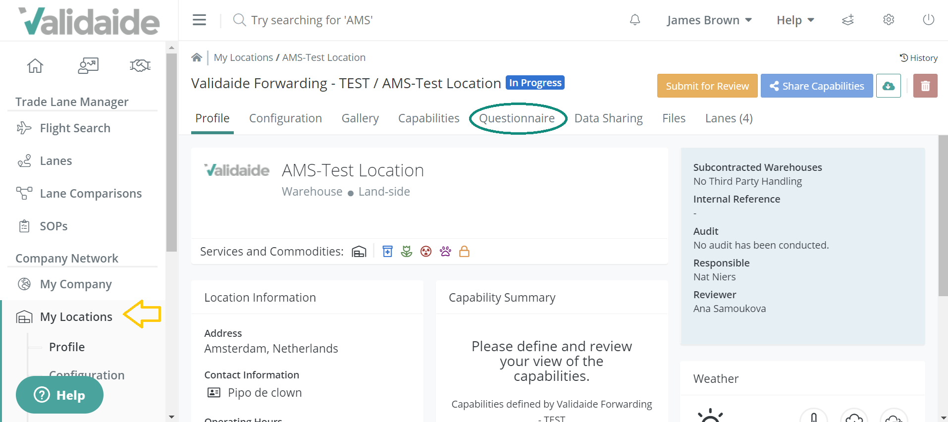 Setting up company locations – Validaide Help Center