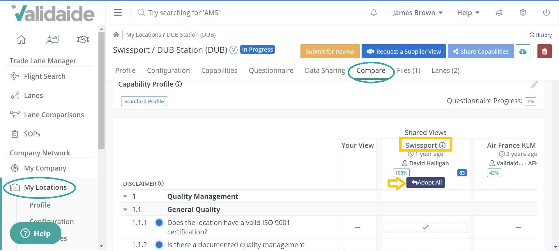 How to create your own view on a Supplier Location – Validaide Help Center