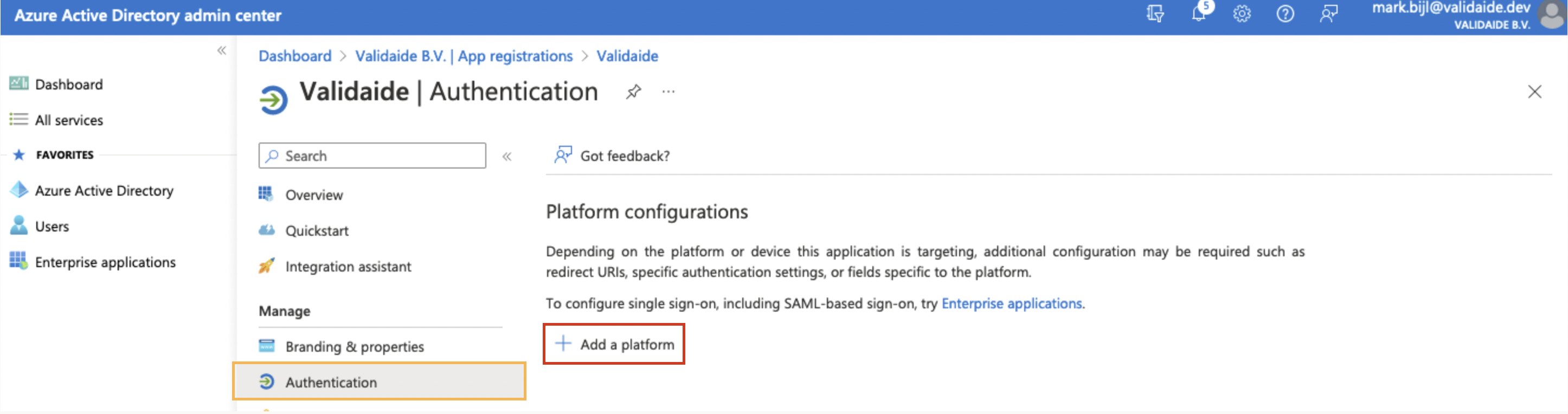 Setting up SSO with Microsoft Azure AD – Validaide Help Center