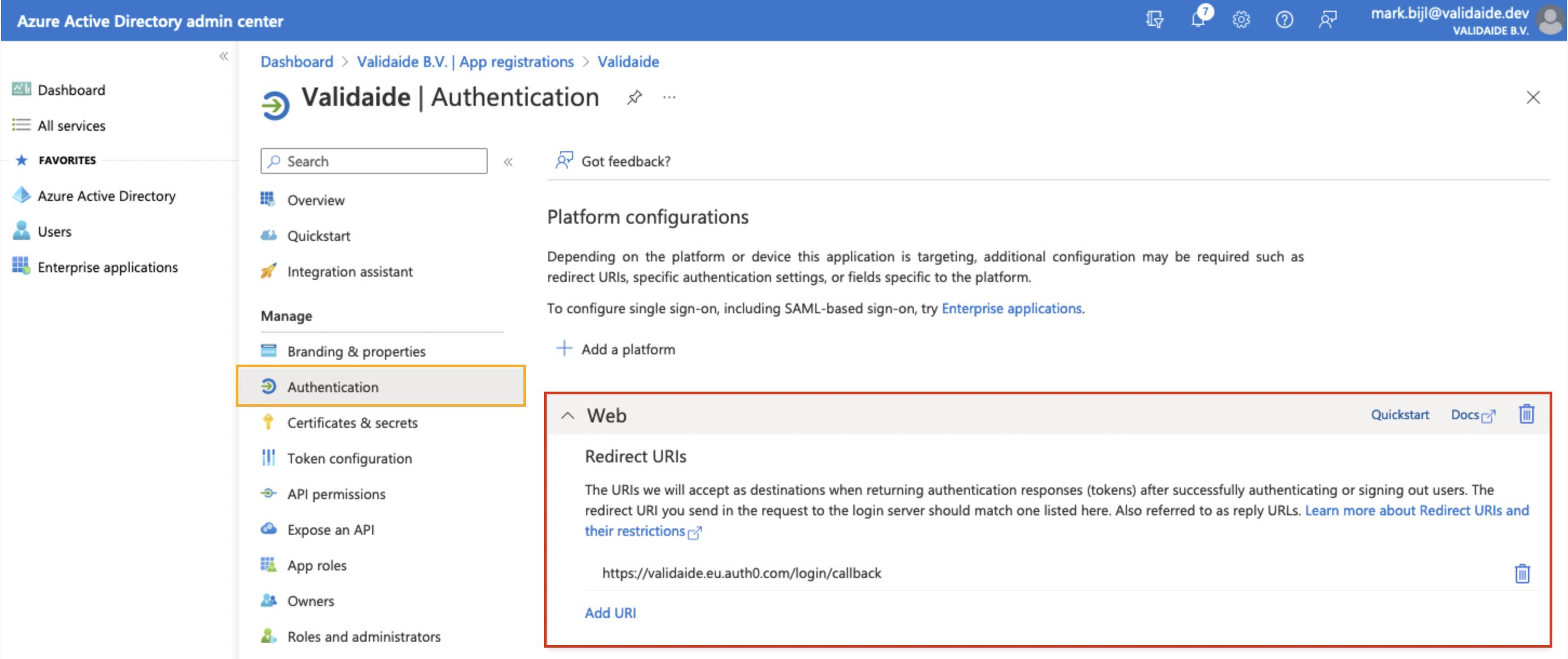 Setting up SSO with Microsoft Azure AD – Validaide Help Center