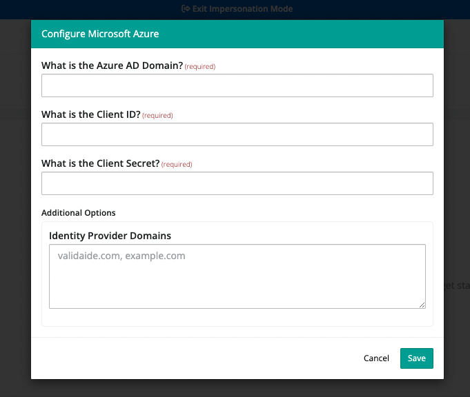 Setting up SSO with Microsoft Azure AD – Validaide Help Center