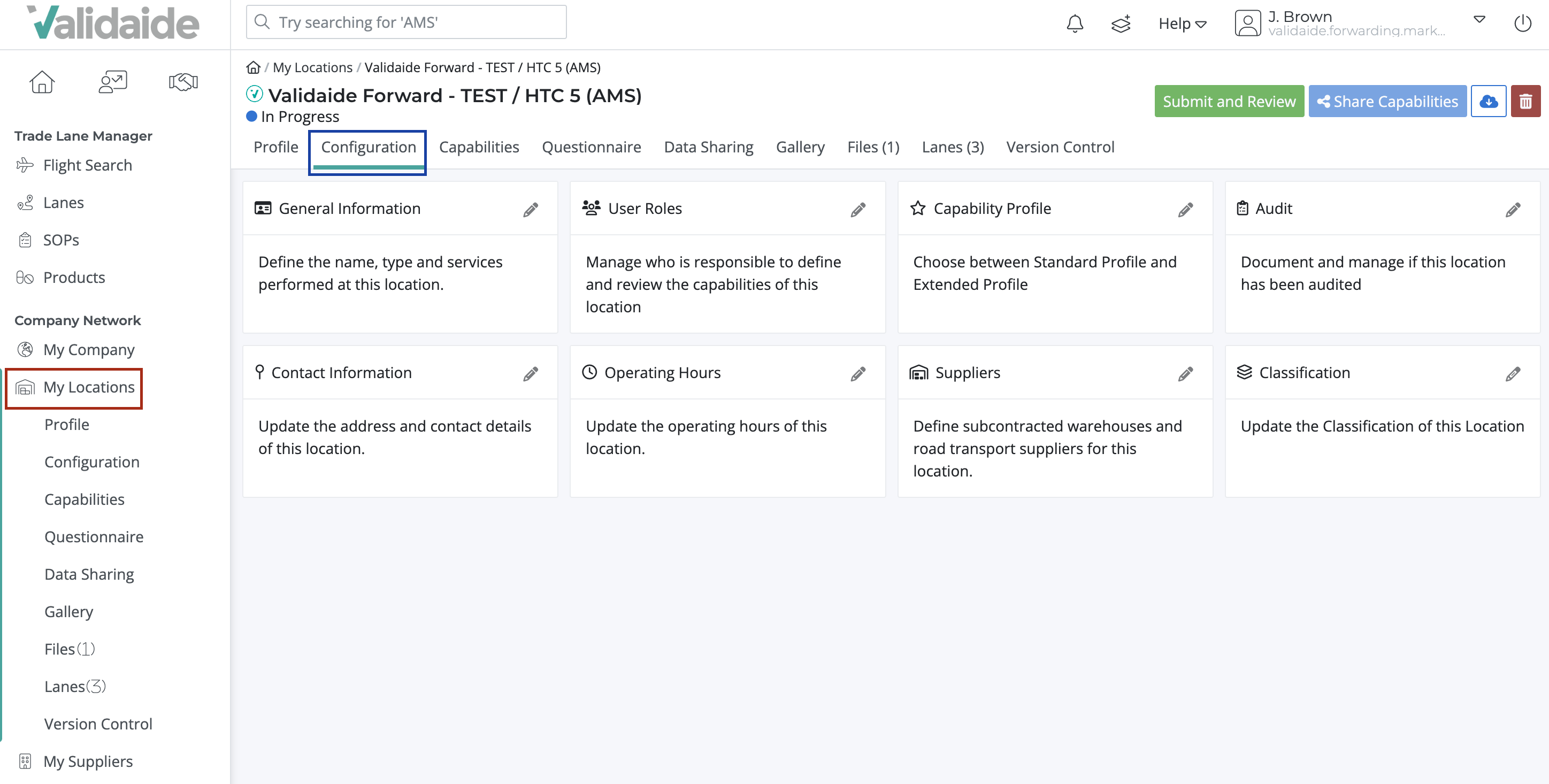 Change Location Configuration – Validaide Help Center
